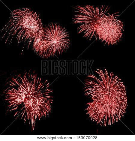Red Firework Isolated Image & Photo (Free Trial) | Bigstock