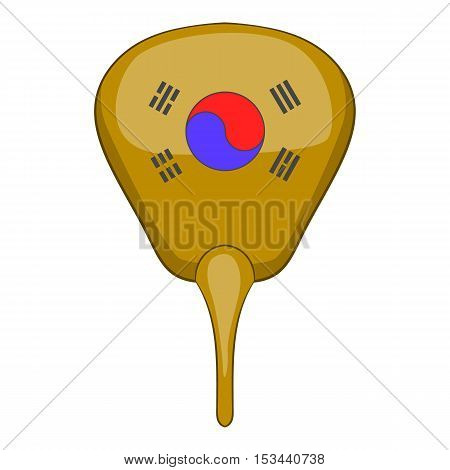 Korean Hand Fan Icon Vector & Photo (Free Trial) | Bigstock