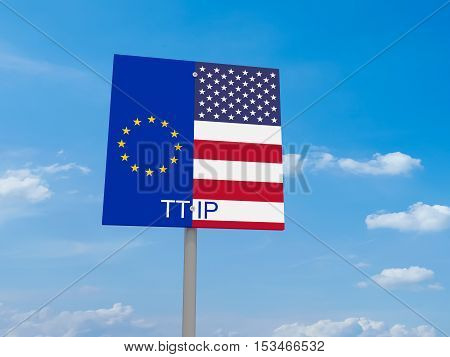 TTIP: USA EU Flag Road Image & Photo (Free Trial) | Bigstock