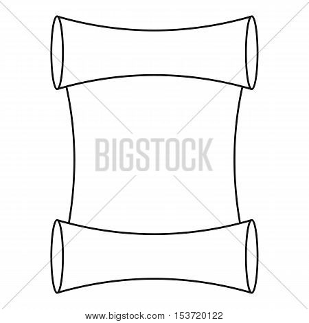 Scroll Icon. Outline Vector & Photo (Free Trial) | Bigstock
