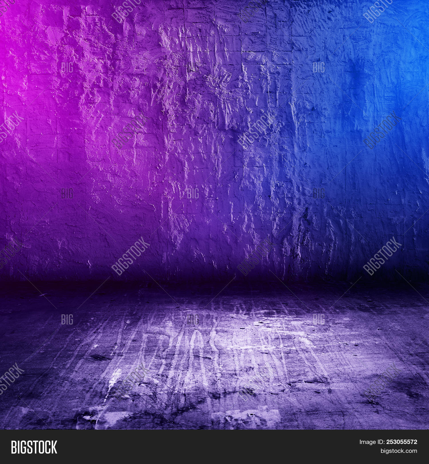 Concrete Interior Neon Image & Photo (Free Trial) | Bigstock