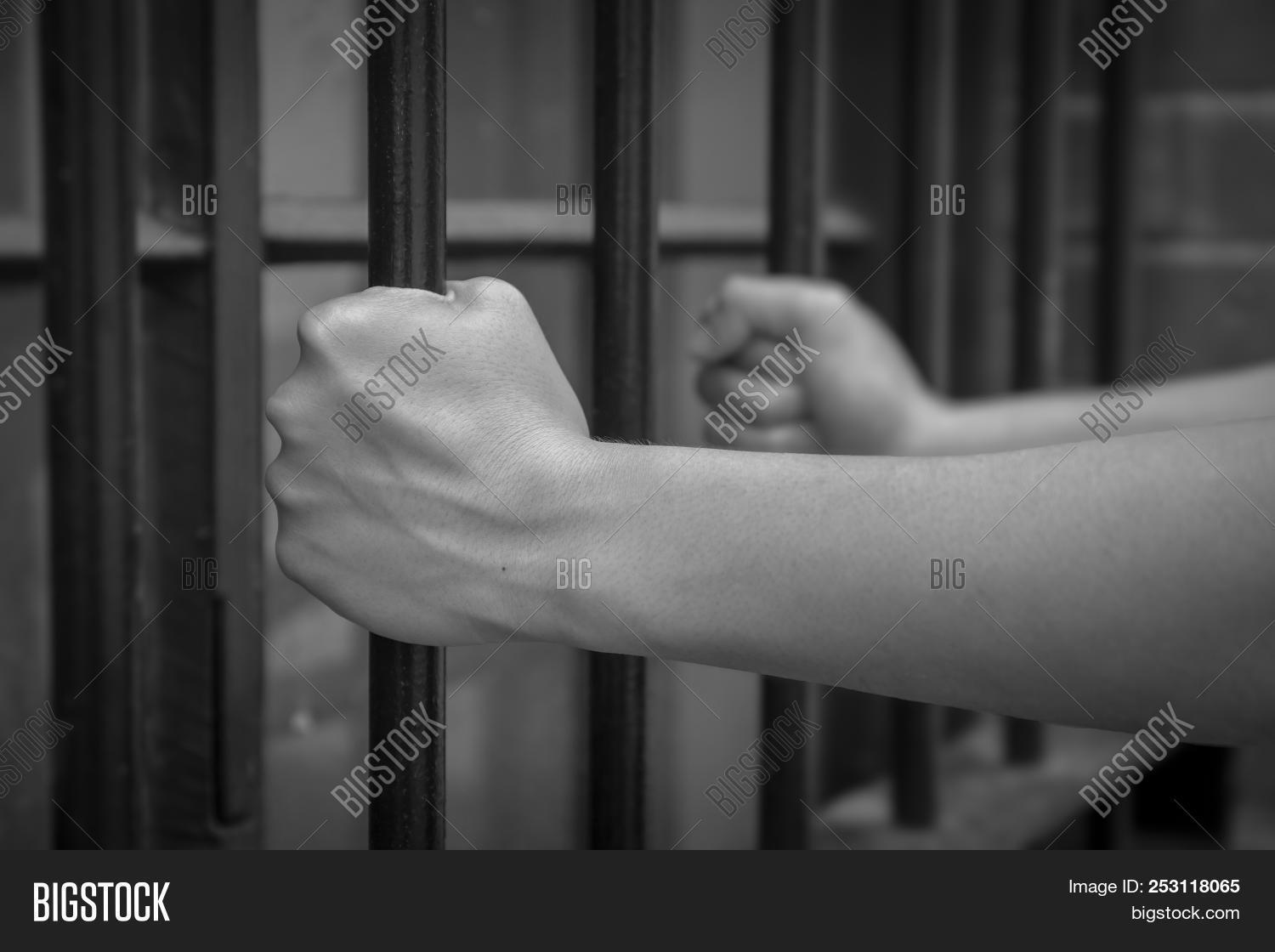 Lady Hand Hold Jail Image & Photo (Free Trial) | Bigstock