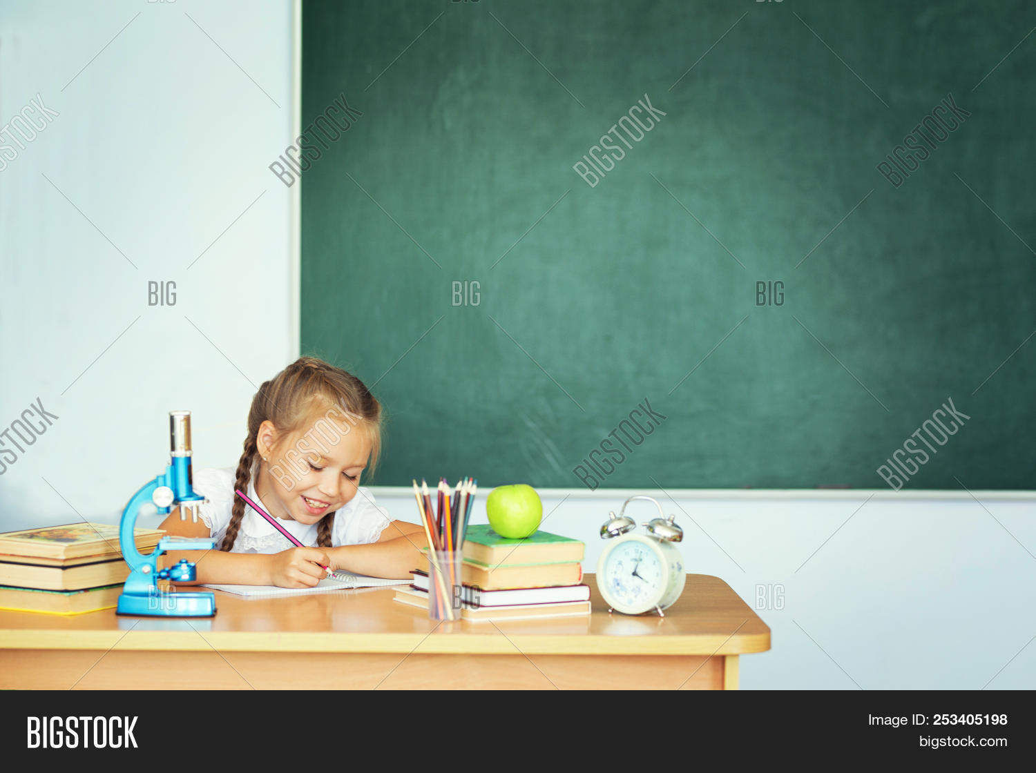 Cute Girl Writing Image & Photo (Free Trial) | Bigstock