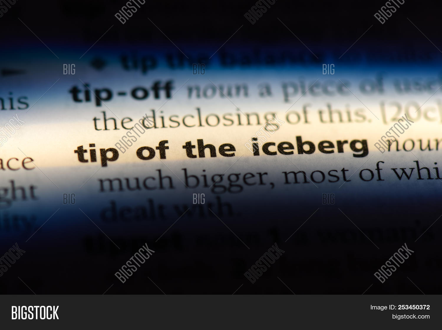 Tip Iceberg Word Image & Photo (Free Trial) | Bigstock