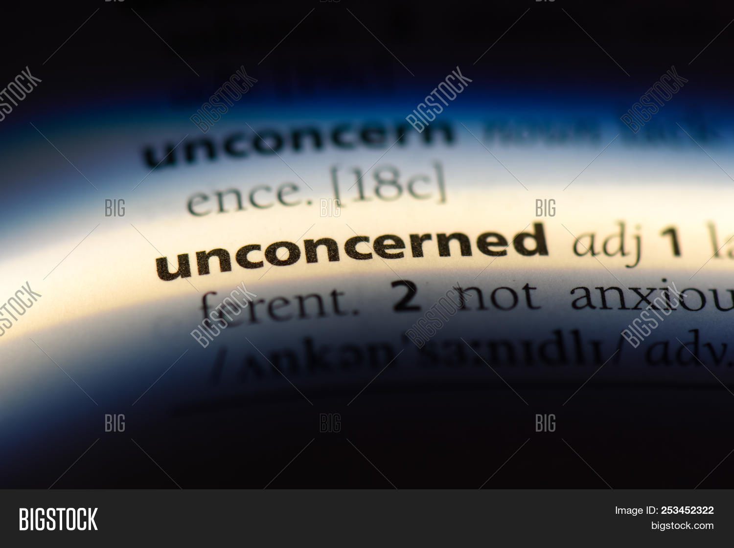Unconcerned Word Image & Photo (Free Trial) | Bigstock