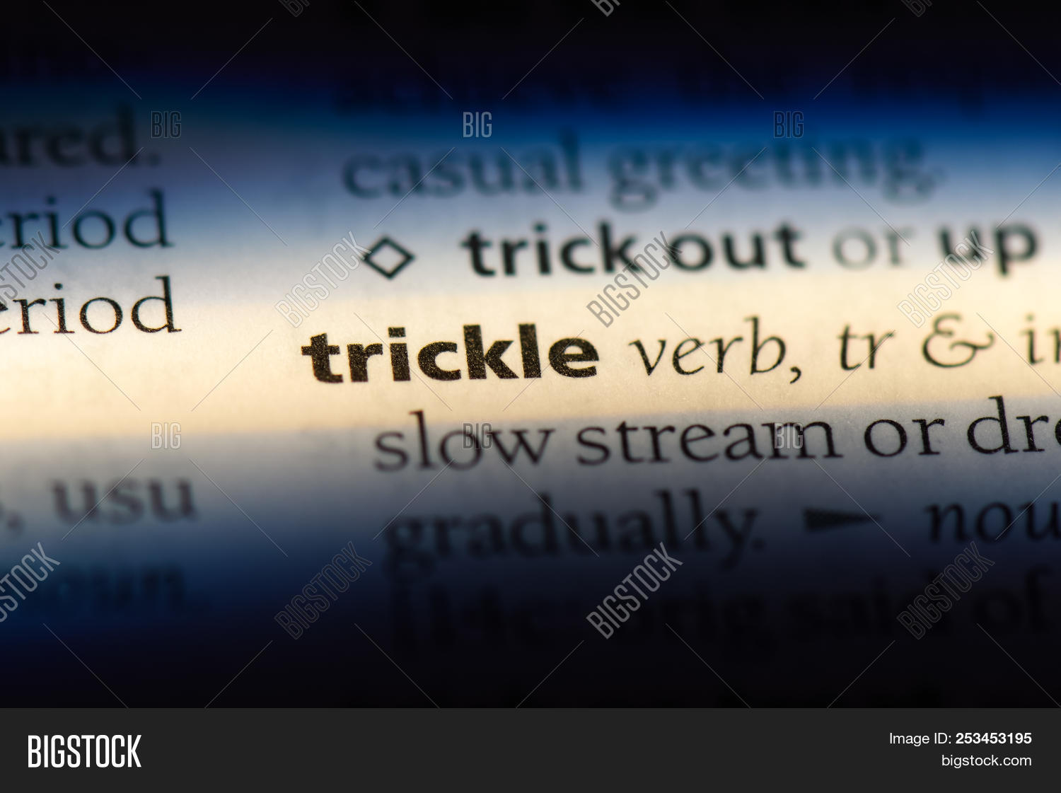 Trickle Word Image & Photo (Free Trial) | Bigstock