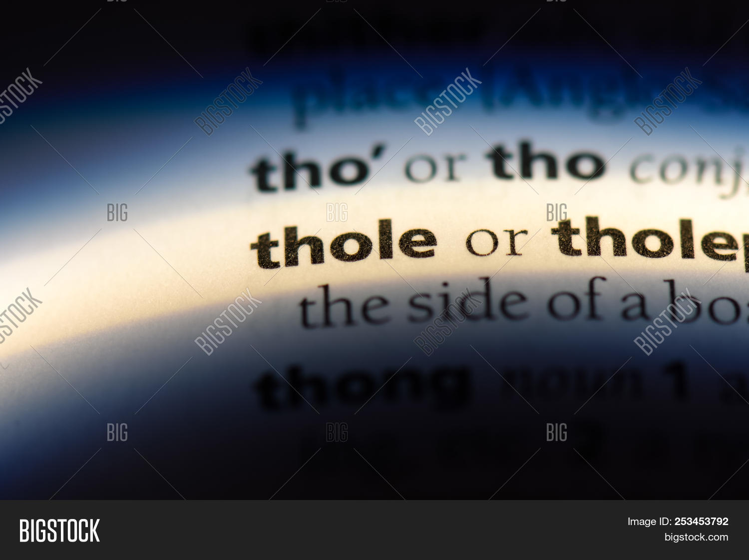 Thole Word Dictionary Image & Photo (Free Trial) | Bigstock