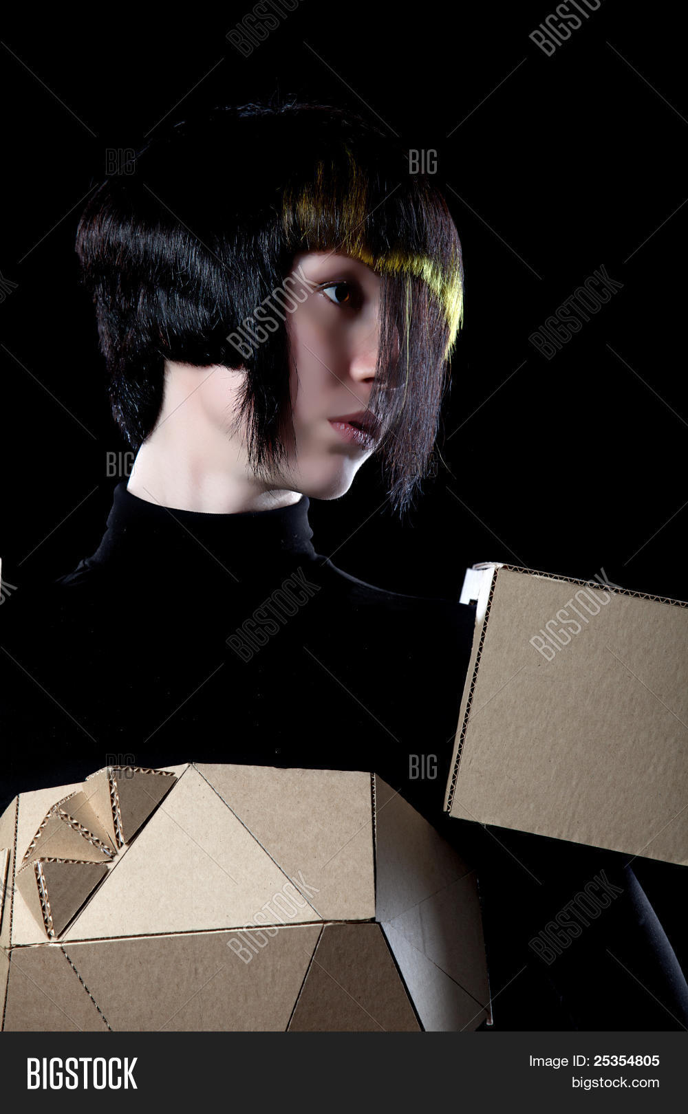 Woman Cardboard Dress Image & Photo (Free Trial) | Bigstock