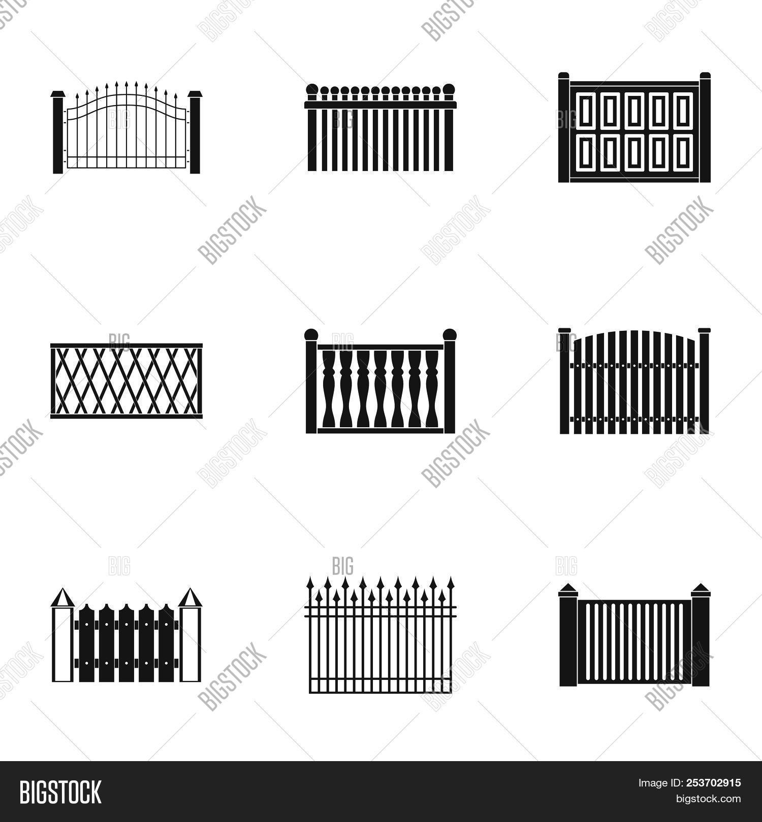 Partition Icons Set. Image & Photo (Free Trial) | Bigstock