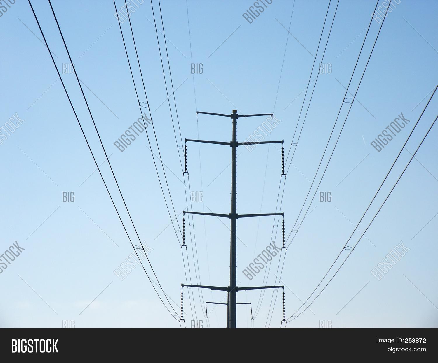 High Tension Lines Image & Photo (Free Trial) | Bigstock