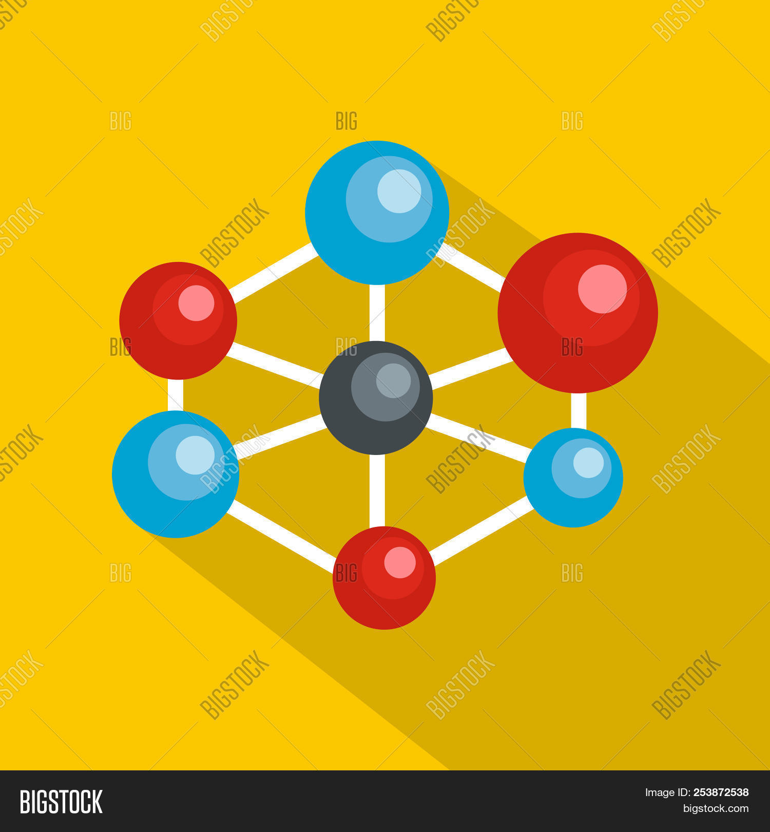 Molecular Lattice Icon Image & Photo (Free Trial) | Bigstock