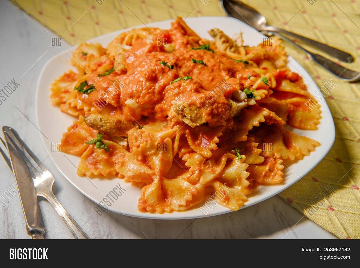 Farfalle Bow Tie Pasta Image & Photo (Free Trial) | Bigstock