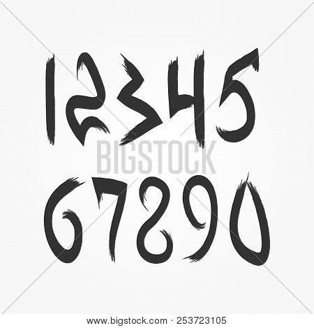 Graffiti Numbers 0 9