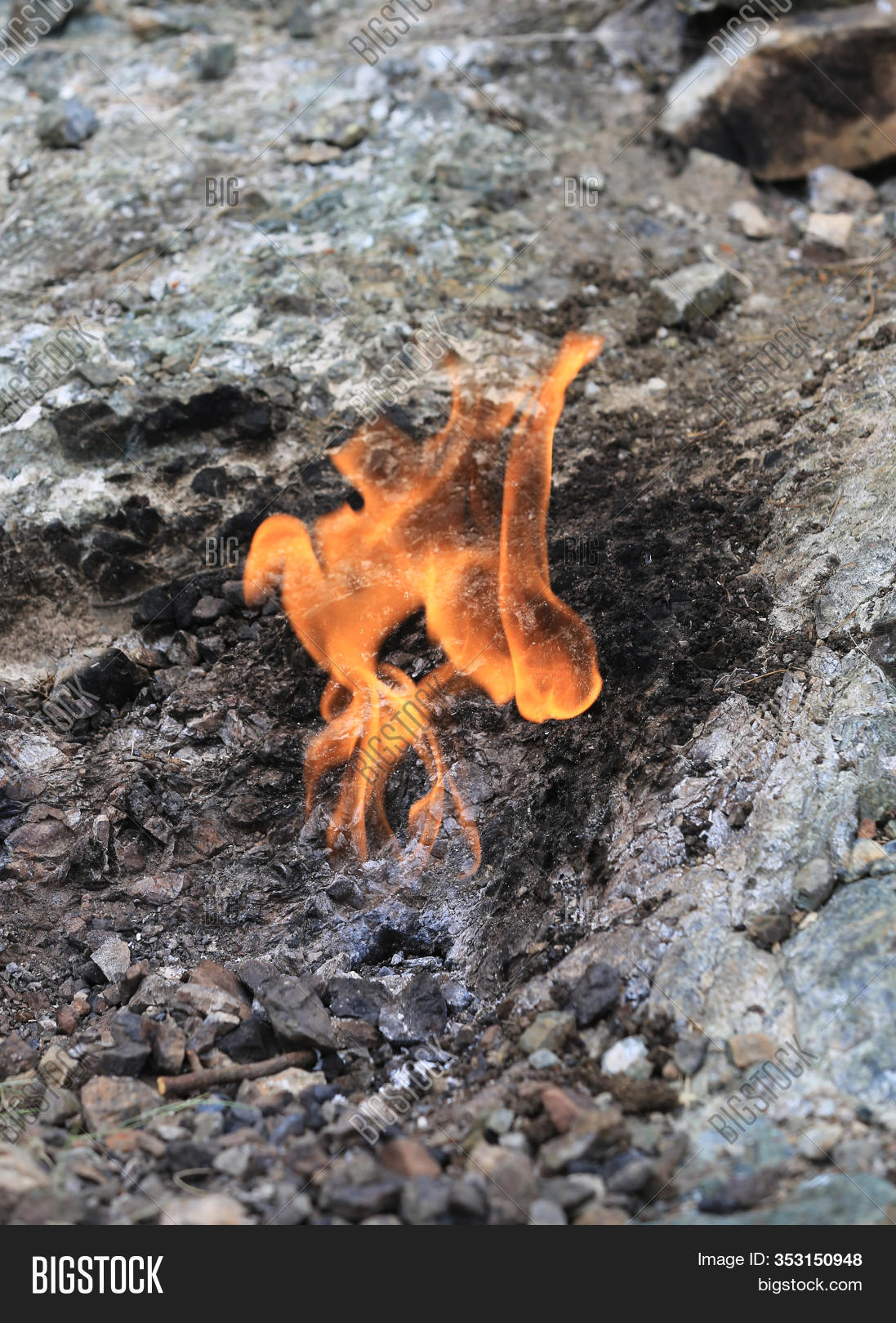 Burning Gass Fire On Image & Photo (Free Trial) | Bigstock