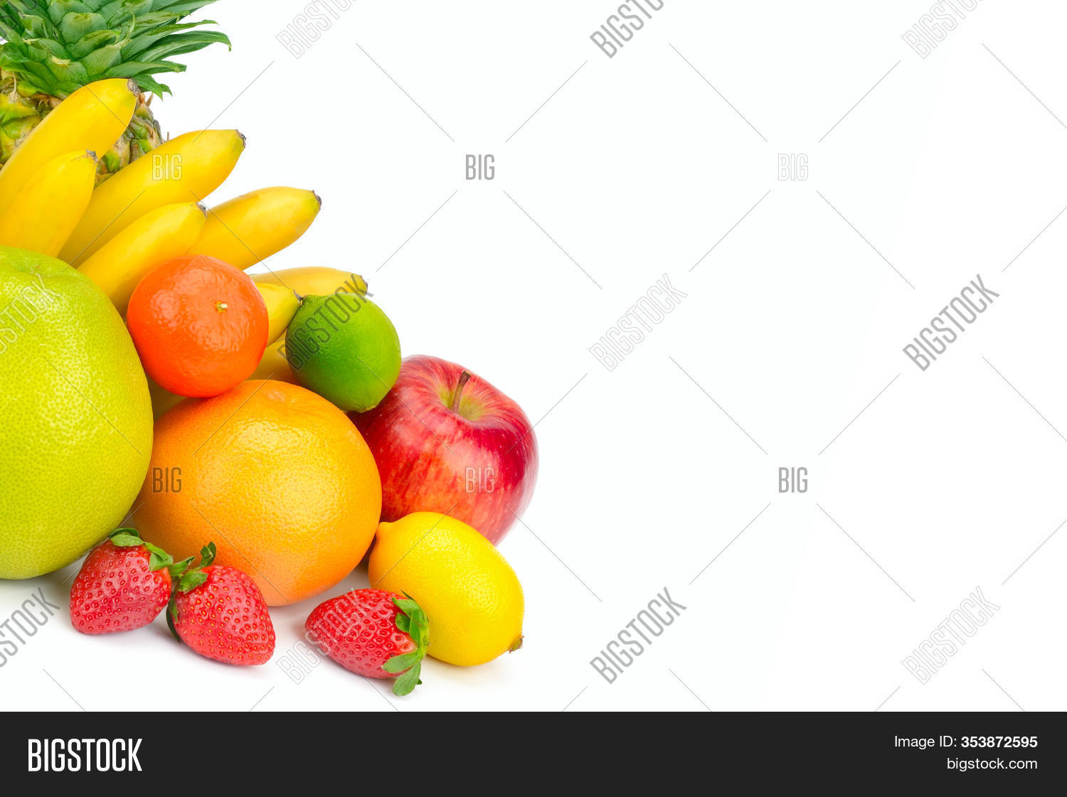 Fruits Isolated On Image & Photo (Free Trial) | Bigstock