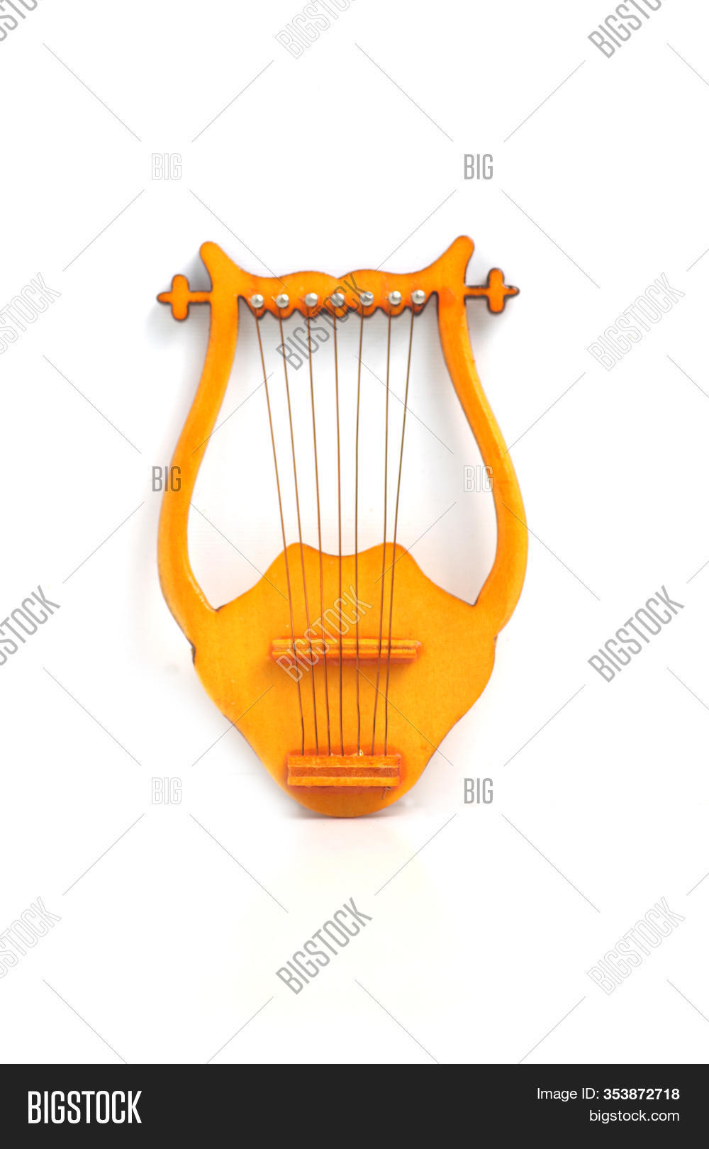 Lyre Isolated Against Image & Photo (Free Trial) | Bigstock
