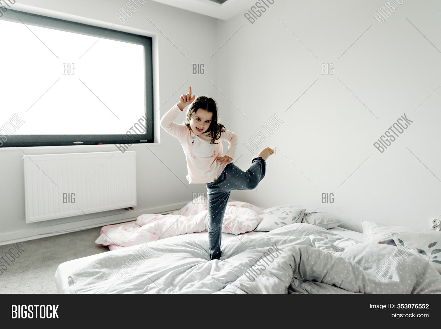 Girl On Bed,top View Image & Photo (Free Trial) | Bigstock