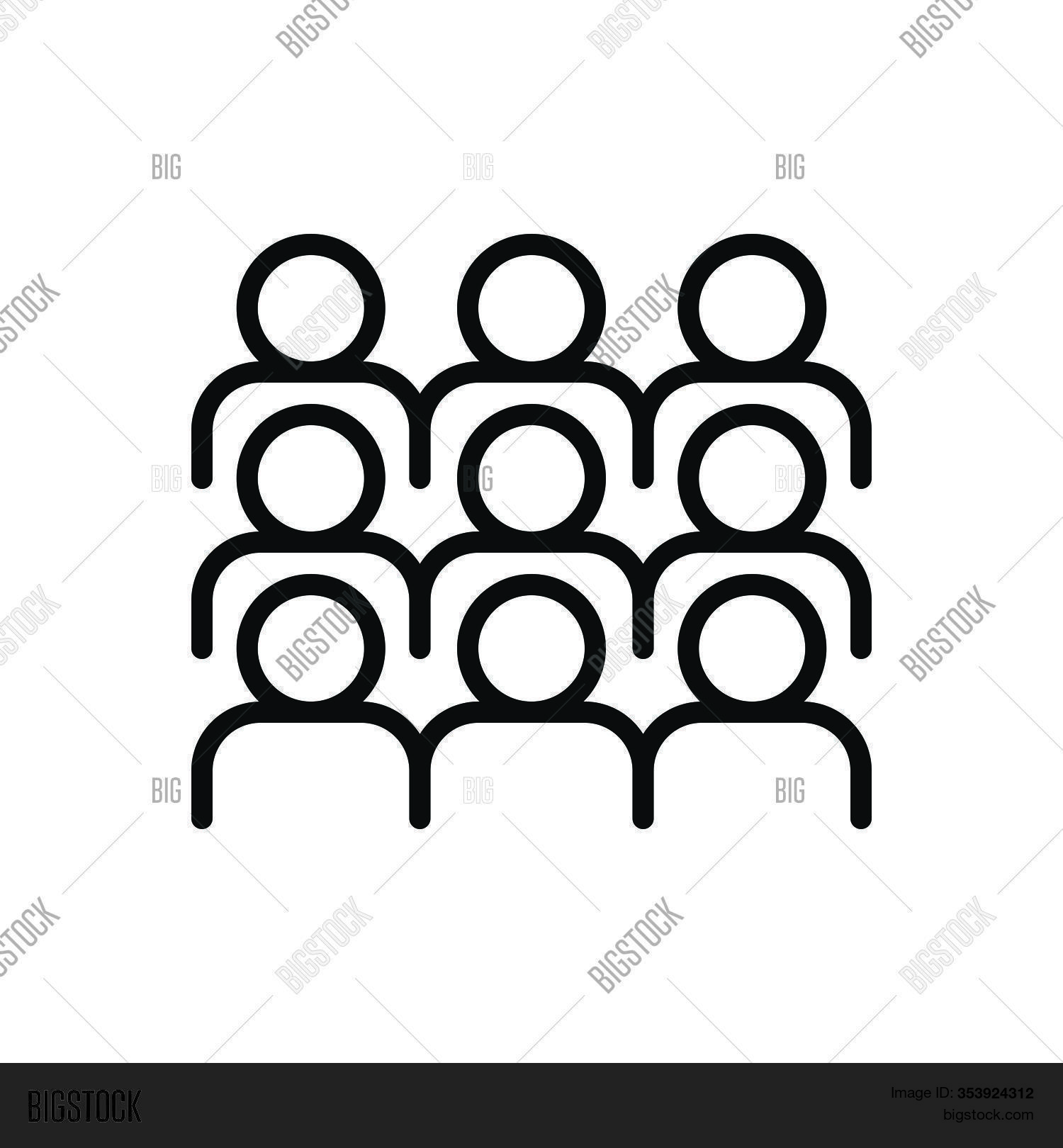 Black Line Icon Vector & Photo (Free Trial) | Bigstock