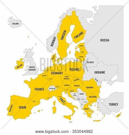 Political Map Europe Vector & Photo (Free Trial) | Bigstock