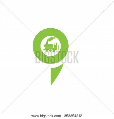 Train Station Map Pin Vector & Photo (Free Trial) | Bigstock