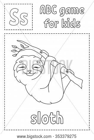 Letter S Sloth. Abc Vector & Photo (Free Trial) | Bigstock