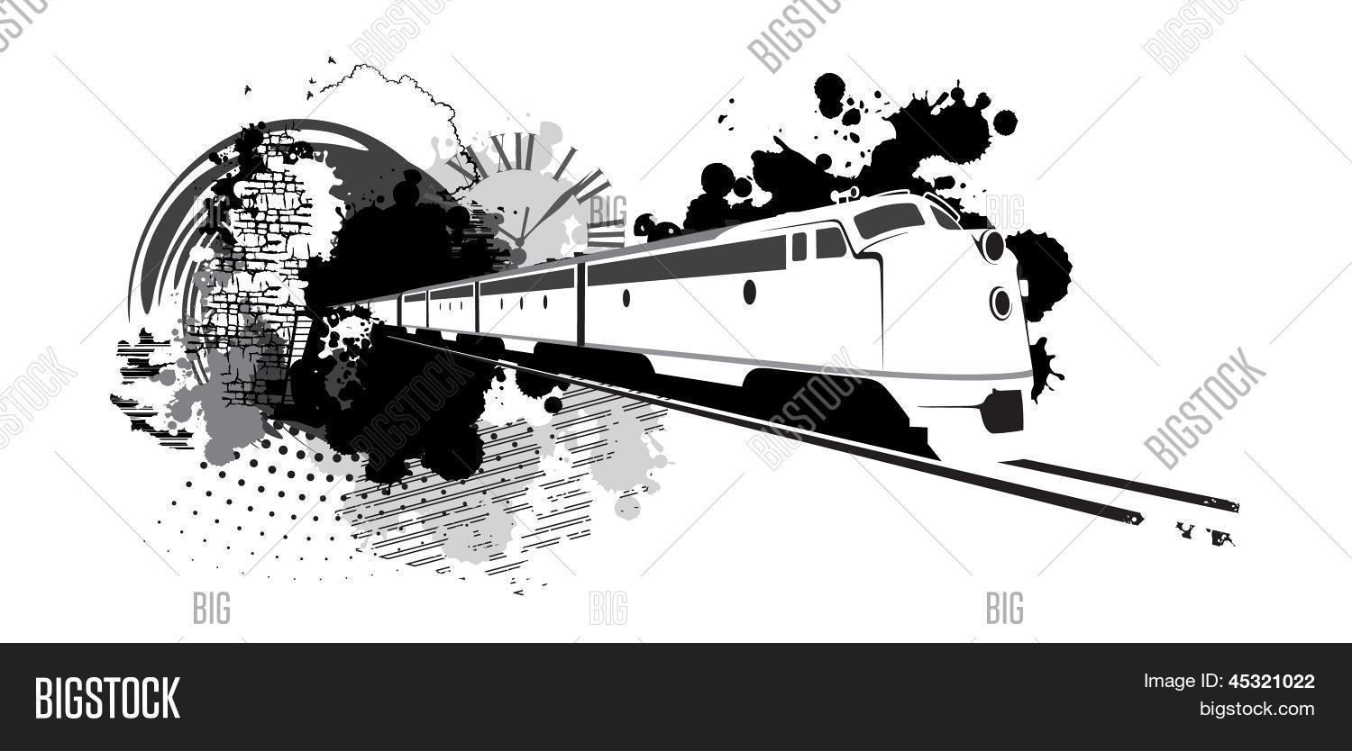 Abstract Train Vector & Photo (Free Trial) | Bigstock