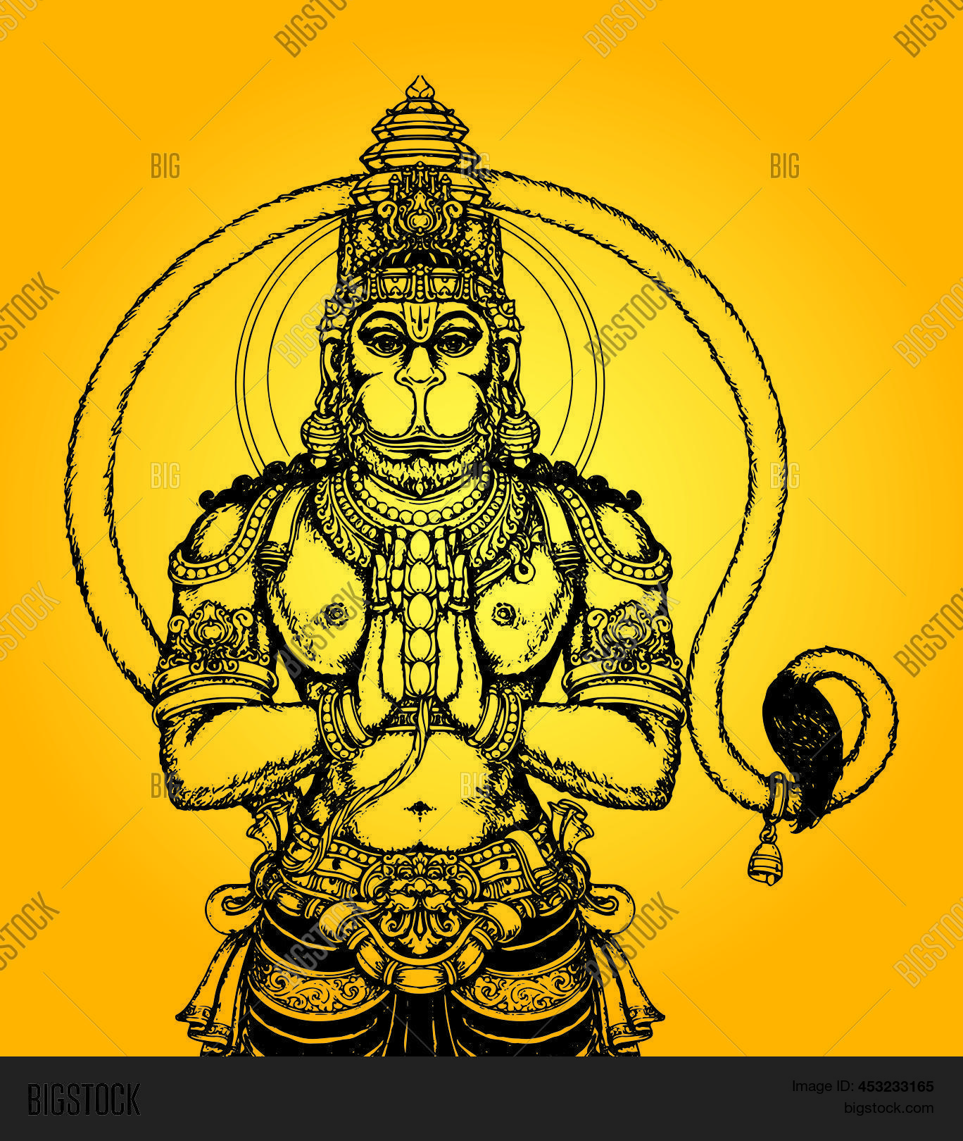 Sketch Hindu God Lord Vector & Photo (Free Trial) | Bigstock