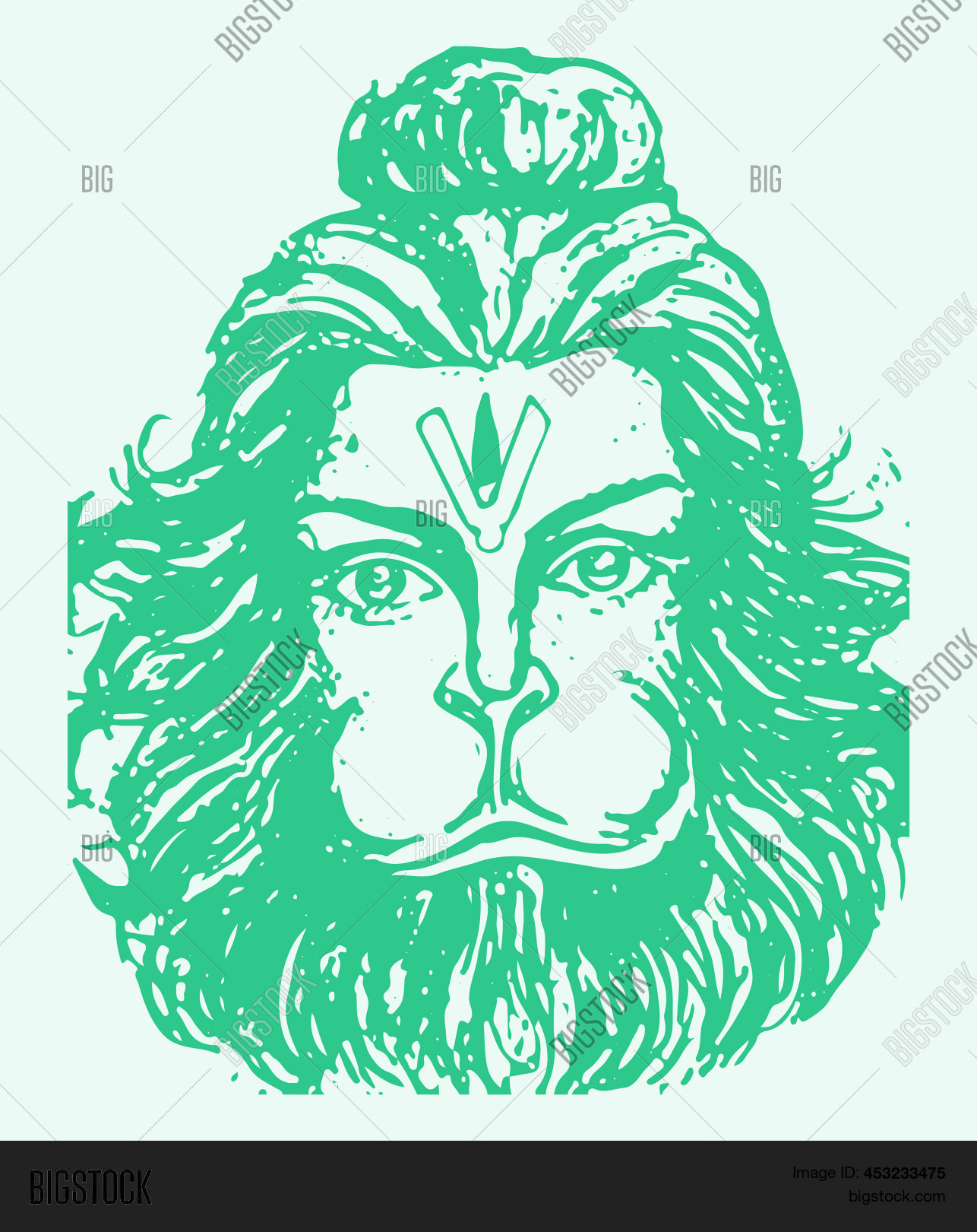 Sketch Hindu God Lord Vector & Photo (Free Trial) | Bigstock