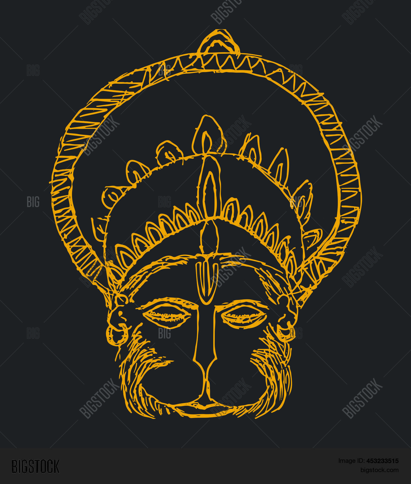 Sketch Hindu God Lord Vector & Photo (Free Trial) | Bigstock