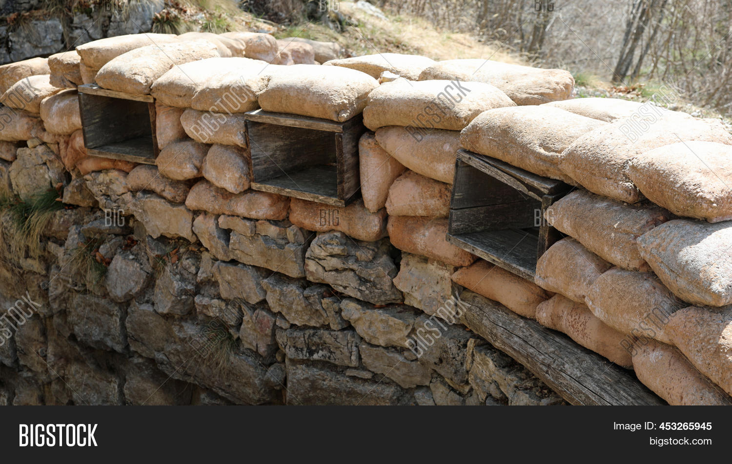 Piles Many Sandbags Image & Photo (Free Trial) | Bigstock