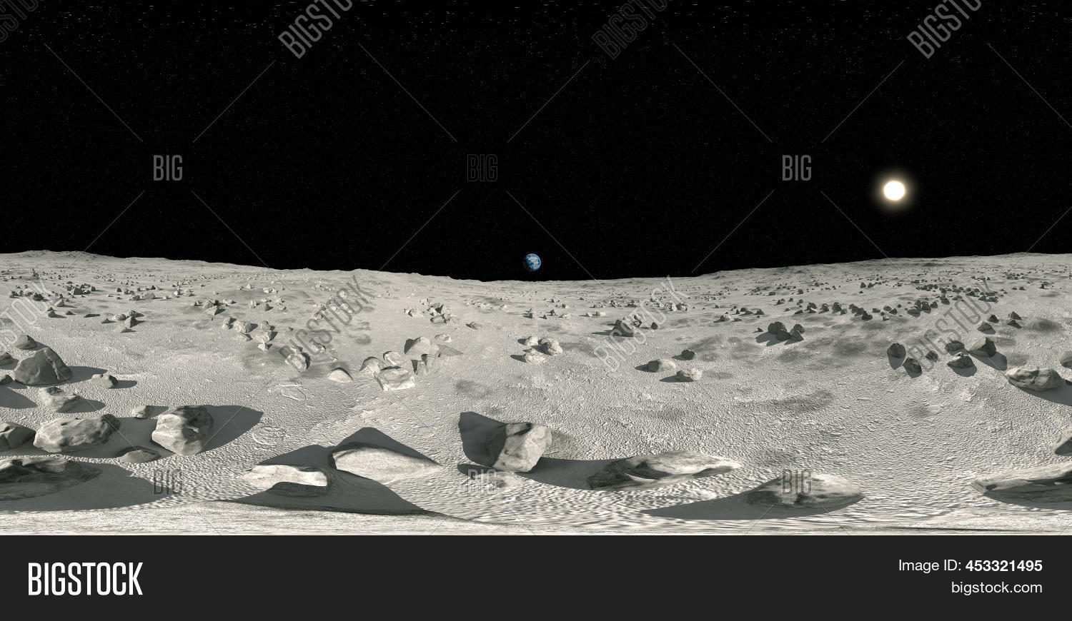 Moon Surface Earth On Image & Photo (Free Trial) | Bigstock