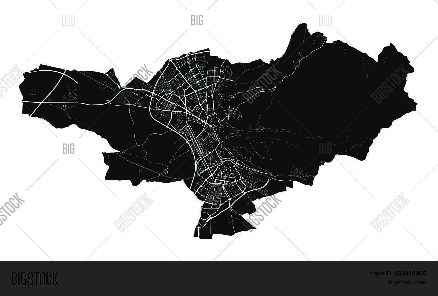 Granada Map. Detailed Vector & Photo (Free Trial) | Bigstock
