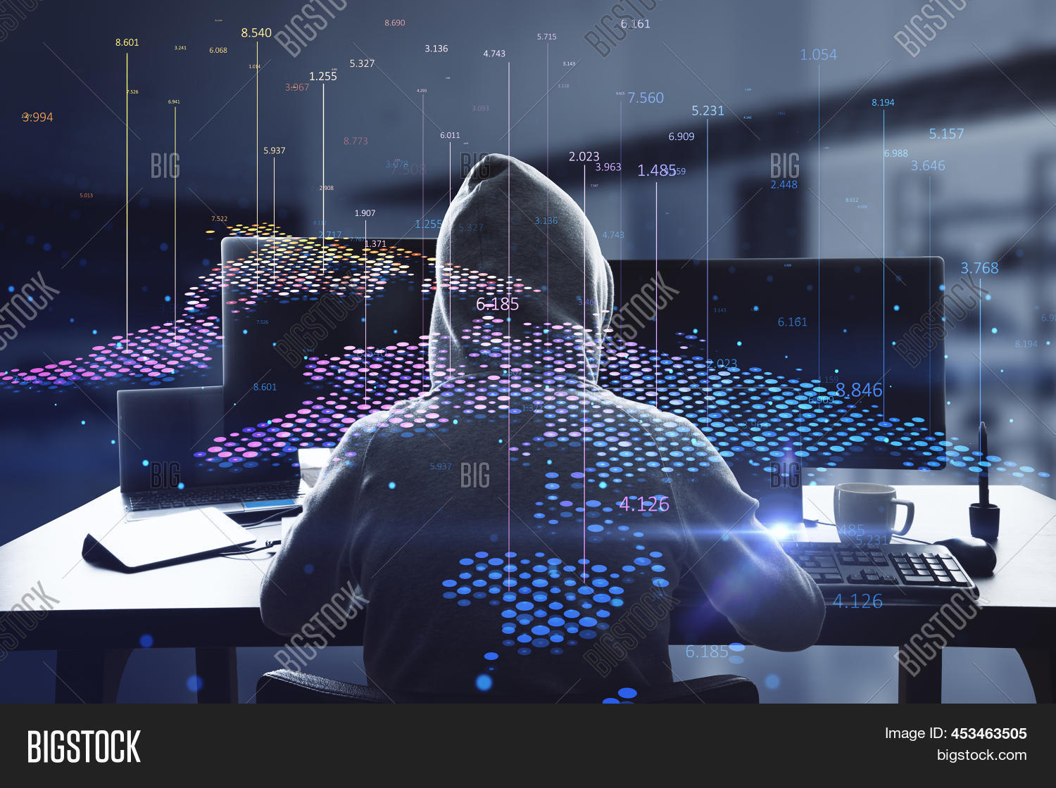 Back View Hacker Using Image & Photo (Free Trial) | Bigstock