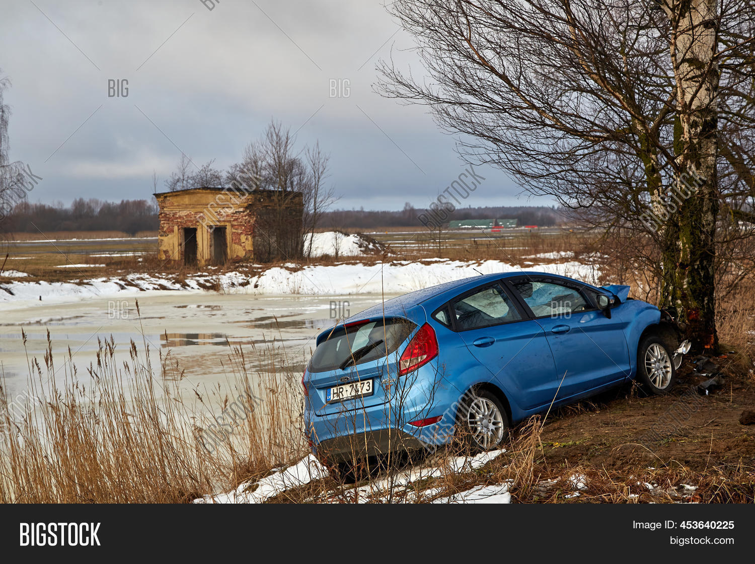 Car Collision Tree On Image & Photo (Free Trial) | Bigstock