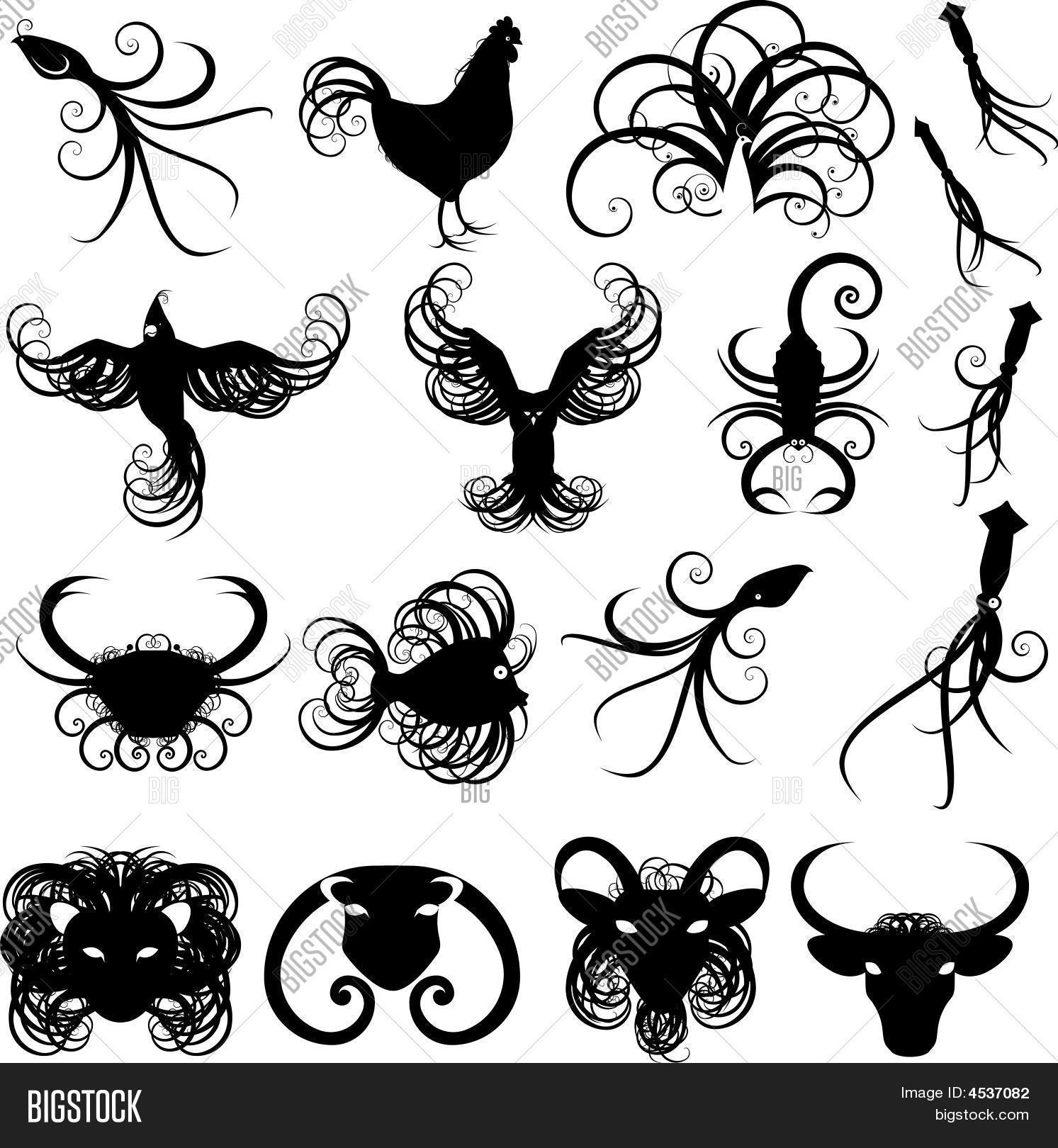 Swirly Animal Vector & Photo (Free Trial) | Bigstock