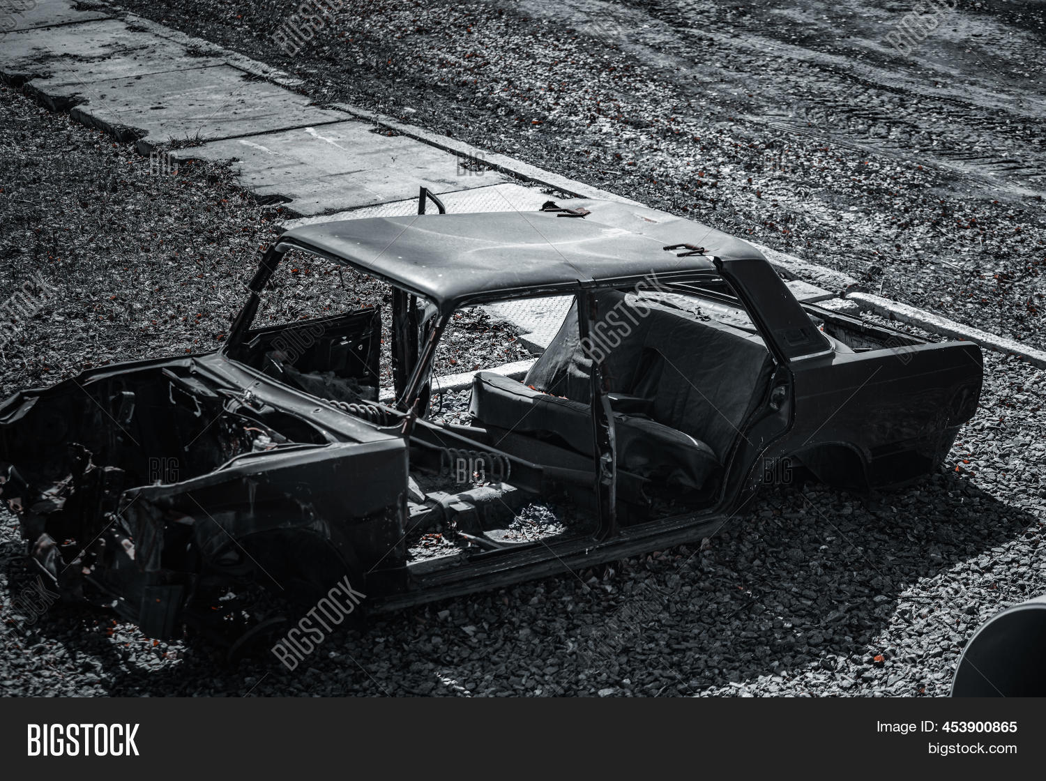 Remains Charred Car Image & Photo (Free Trial) | Bigstock