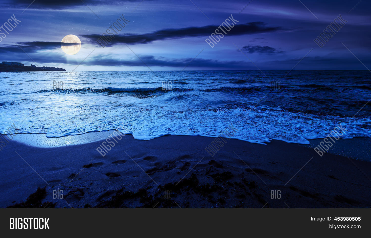 Sandy Beach Night. Image & Photo (Free Trial) | Bigstock