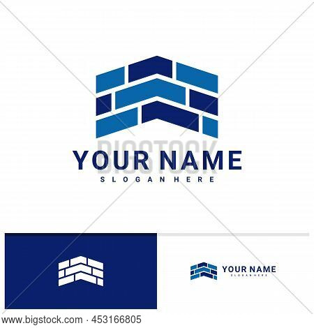 Brick Logo Design Vector & Photo (Free Trial) | Bigstock