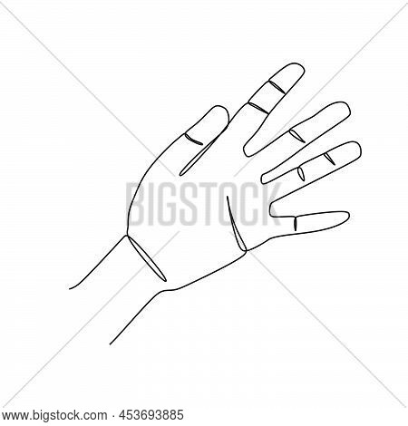 Number Five Hand Vector & Photo (Free Trial) | Bigstock