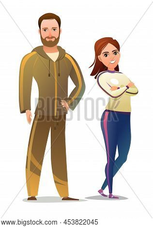 Man Woman Tracksuit. Vector & Photo (Free Trial) | Bigstock