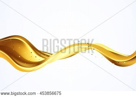 Golden Curved Lines Vector & Photo (Free Trial) | Bigstock