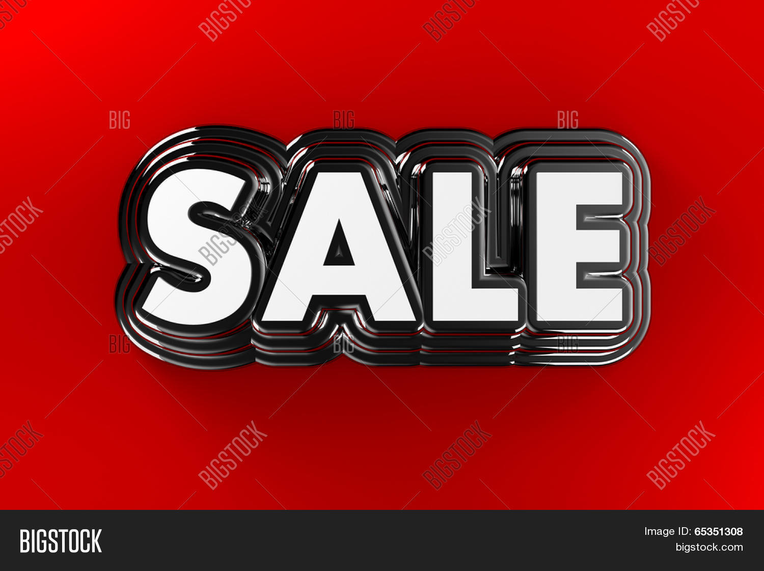 3D Sale Sign Over Red Image & Photo (Free Trial) | Bigstock