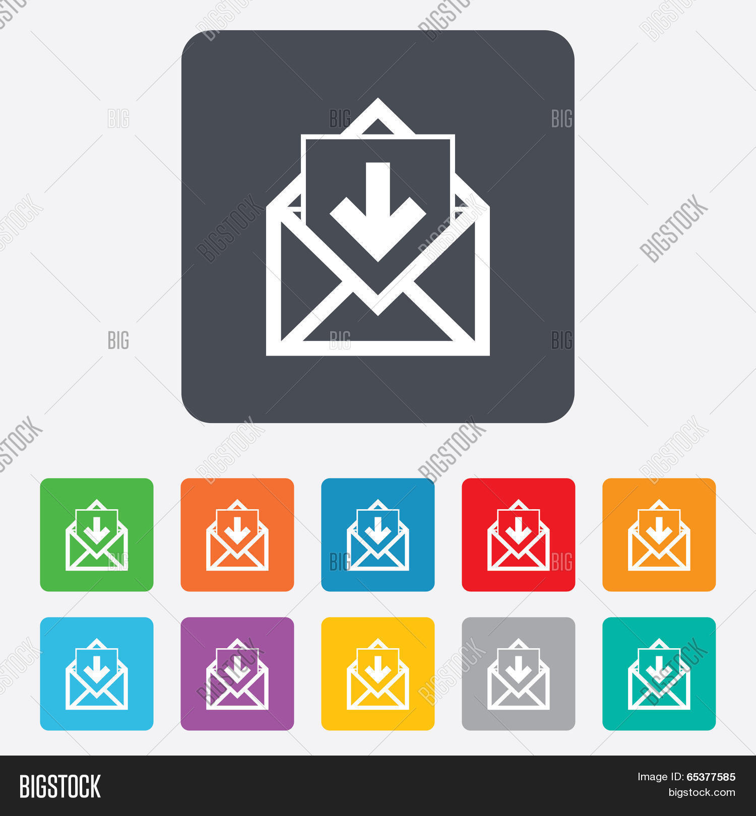 Mail Icon. Envelope Vector & Photo (Free Trial) | Bigstock