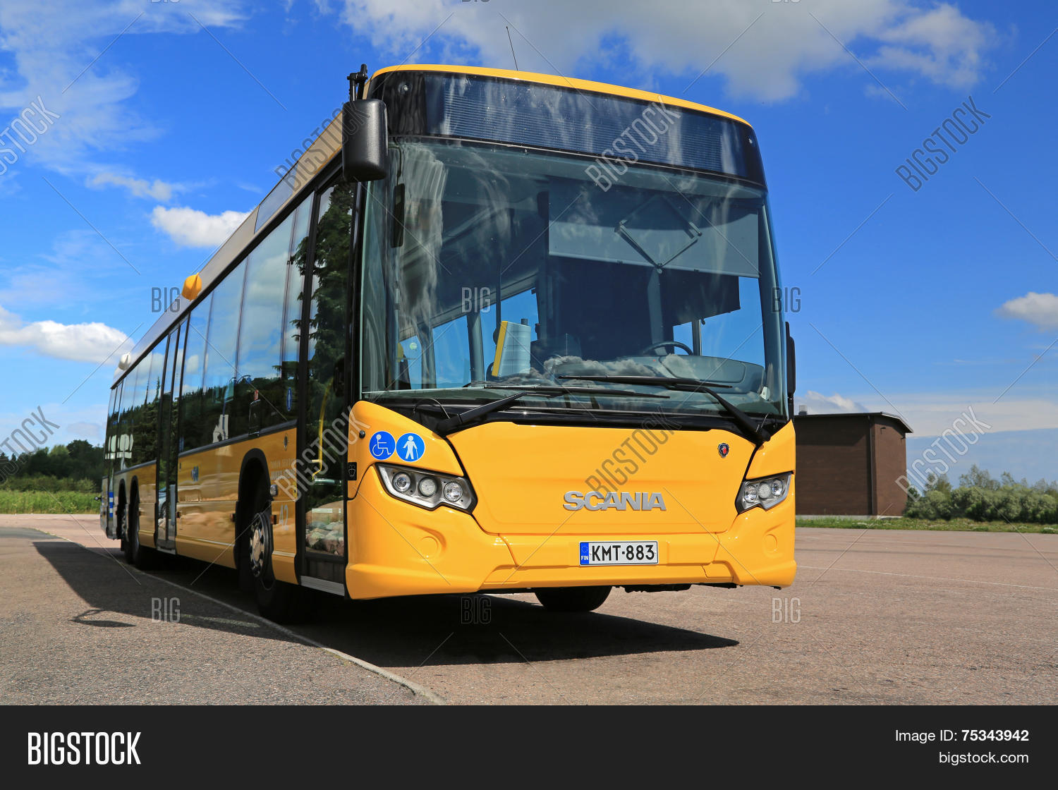 Yellow Scania Citywide Image & Photo (Free Trial) | Bigstock