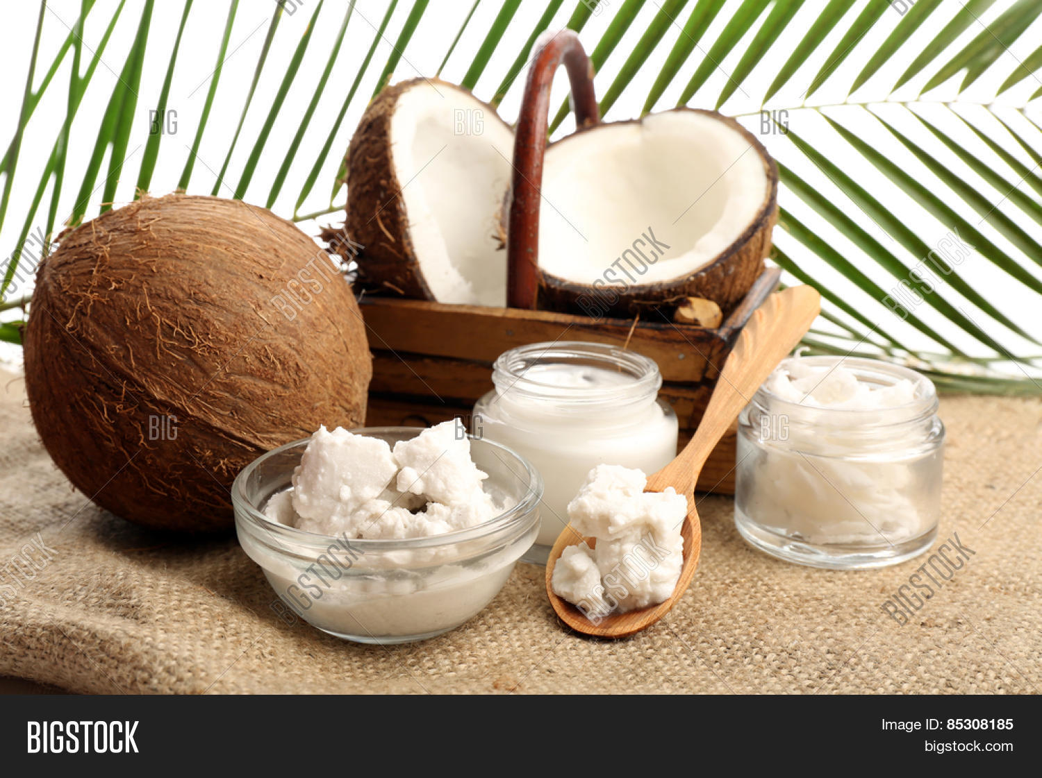 Coconut Jars Coconut Image & Photo (Free Trial) | Bigstock
