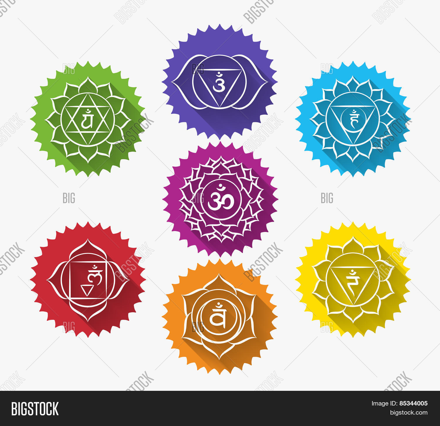 Set Chakras Vector & Photo (Free Trial) | Bigstock