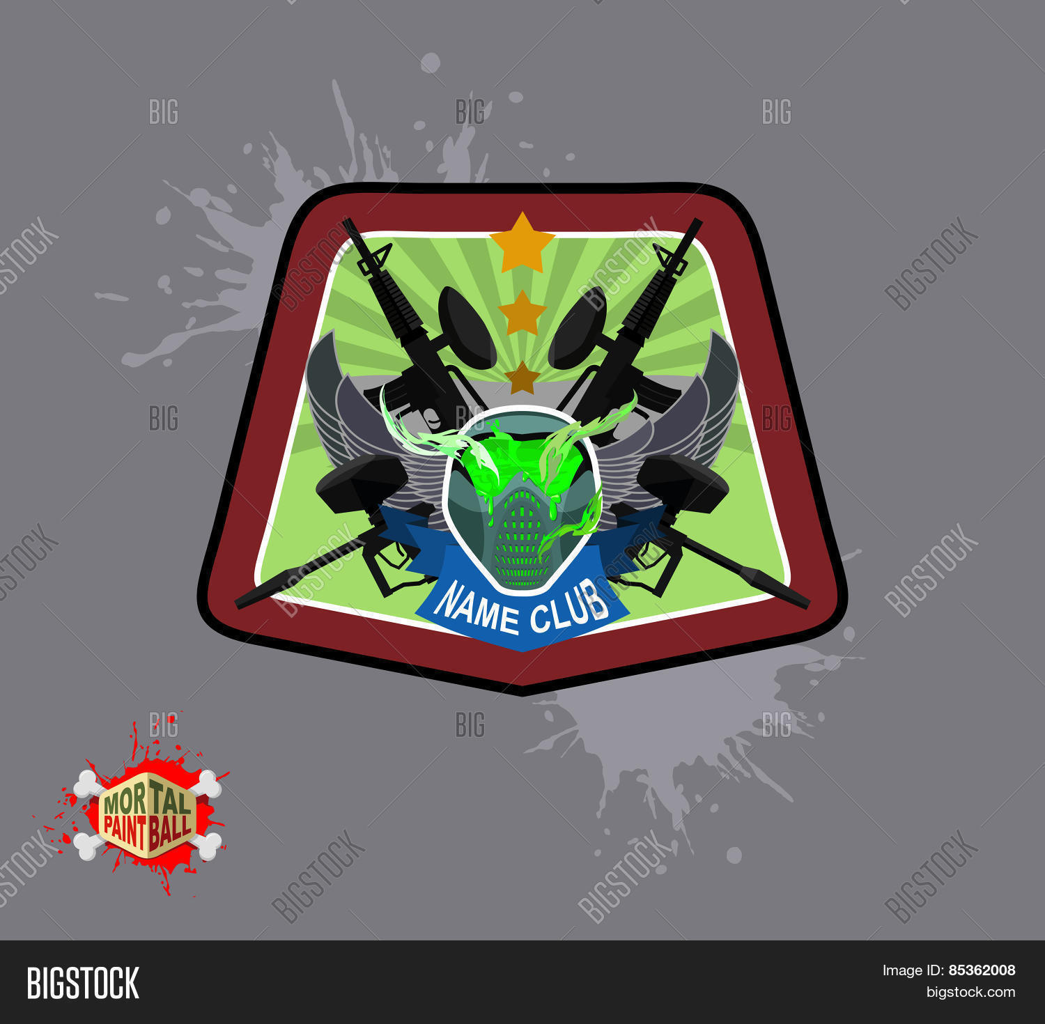 Paintball Team Logo Vector & Photo (Free Trial) | Bigstock