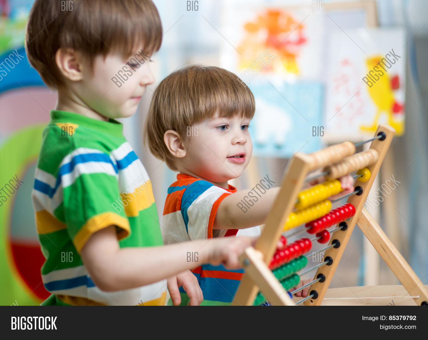 Kids Playing Abacus Image & Photo (Free Trial) | Bigstock