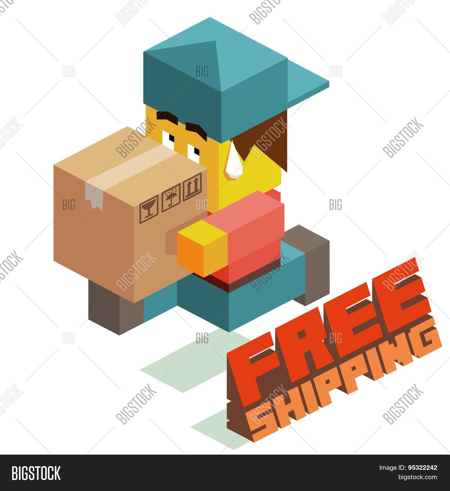 Free Shipping Boy. Vector & Photo (Free Trial) | Bigstock