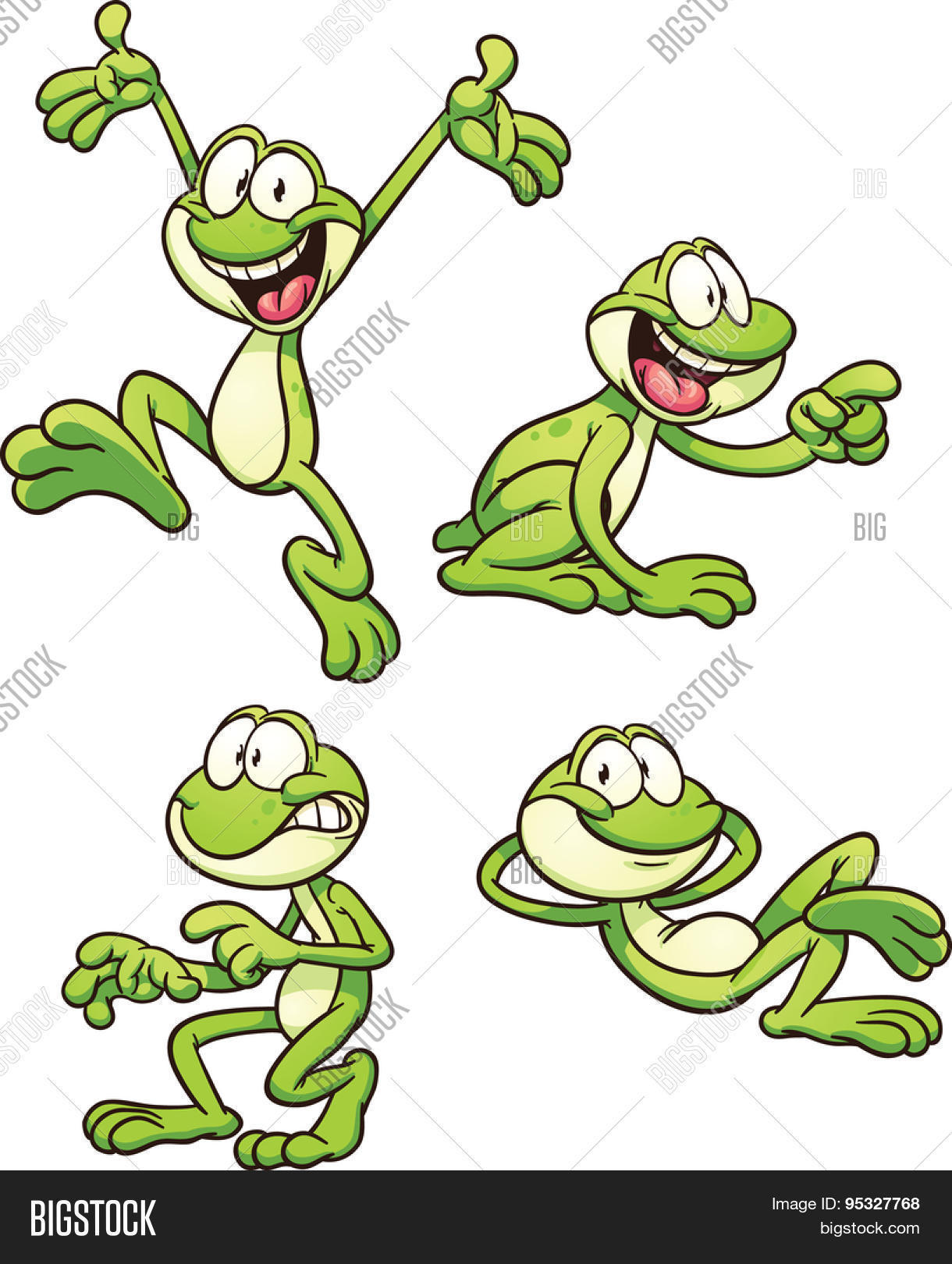 Cartoon Frog Vector & Photo (Free Trial) | Bigstock